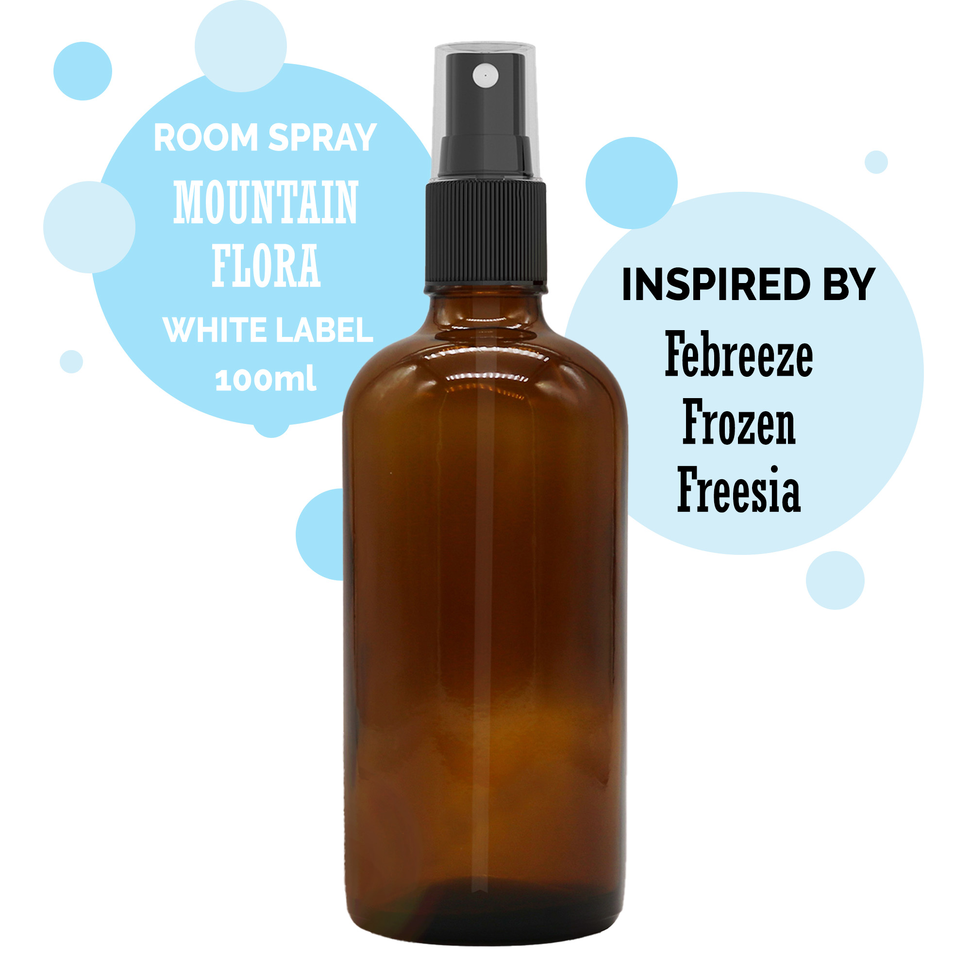 100ml Room Spray - Mountain Flora - White Label - AW Aromatics - White ...