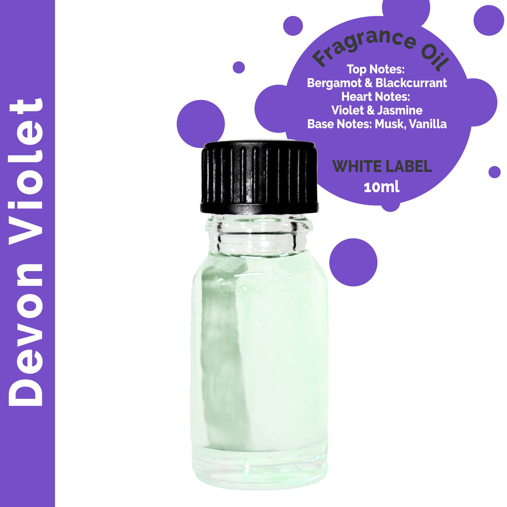 Devon Violet Fragrance Oil 10ml - White Label - AW Aromatics - White ...